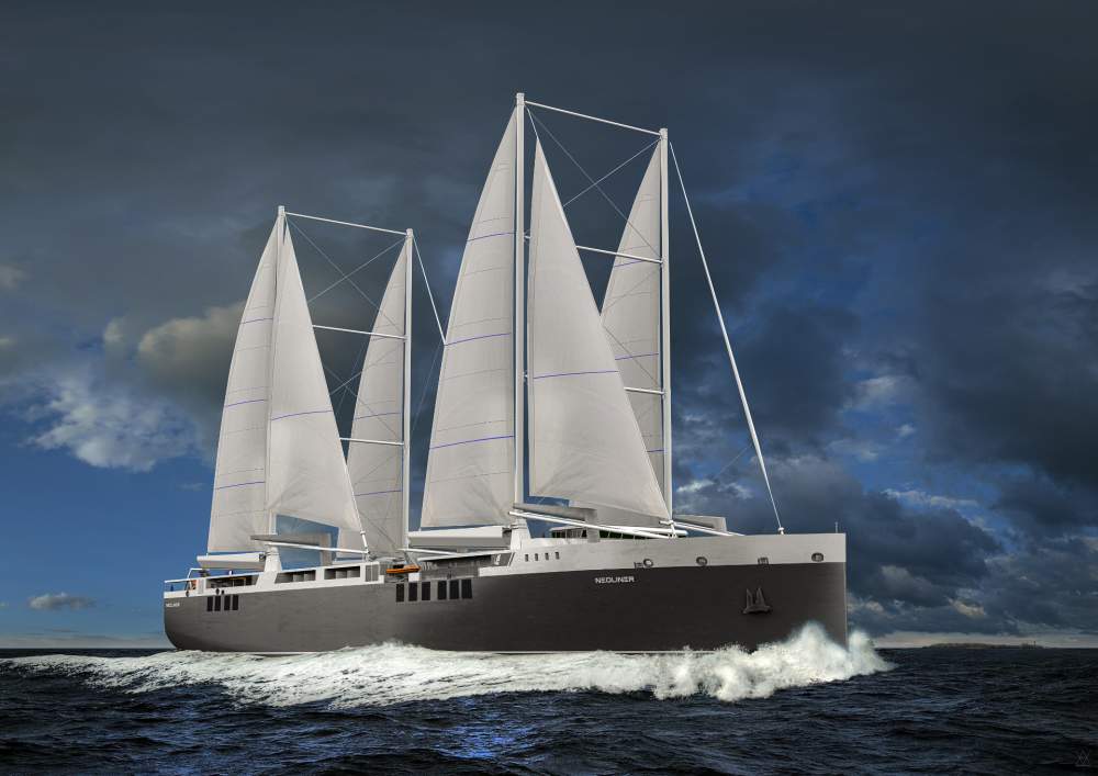 Neoline : le premier voilier-cargo à l’eau, la commande d’un deuxième se précise | Mer et Marine