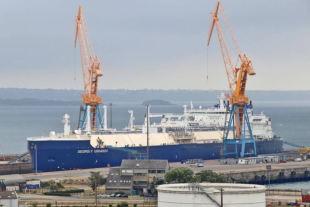 Brest : les méthaniers, notamment ceux acheminant le GNL russe ...