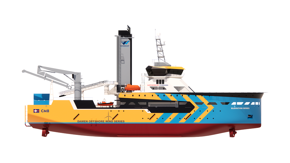 Eolien en mer : Windcat se lance dans les CSOV, avec des navires bicarburants à hydrogène | Mer ...