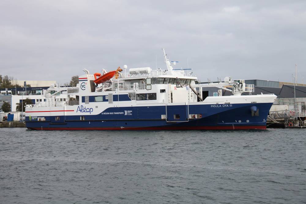 Piriou : le nouveau navire de desserte de l’île d’Yeu débute ses essais en mer | Mer et Marine