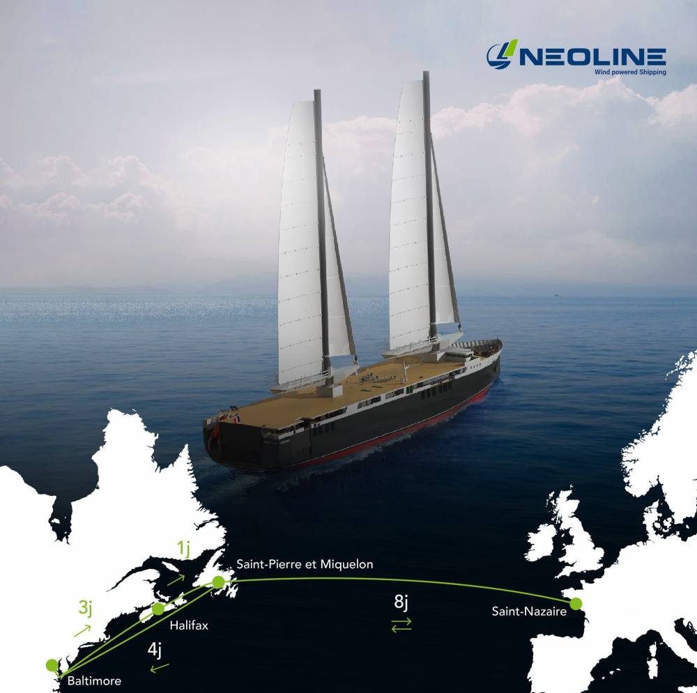 Neoline commande son premier cargo à voiles, mise en service prévue à l’été 2025 | Mer et Marine
