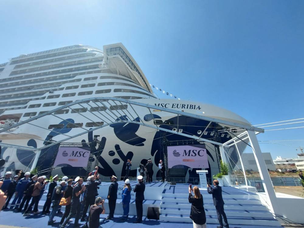 Saint-Nazaire : livraison du MSC Euribia et mise sur cale du MSC World ...