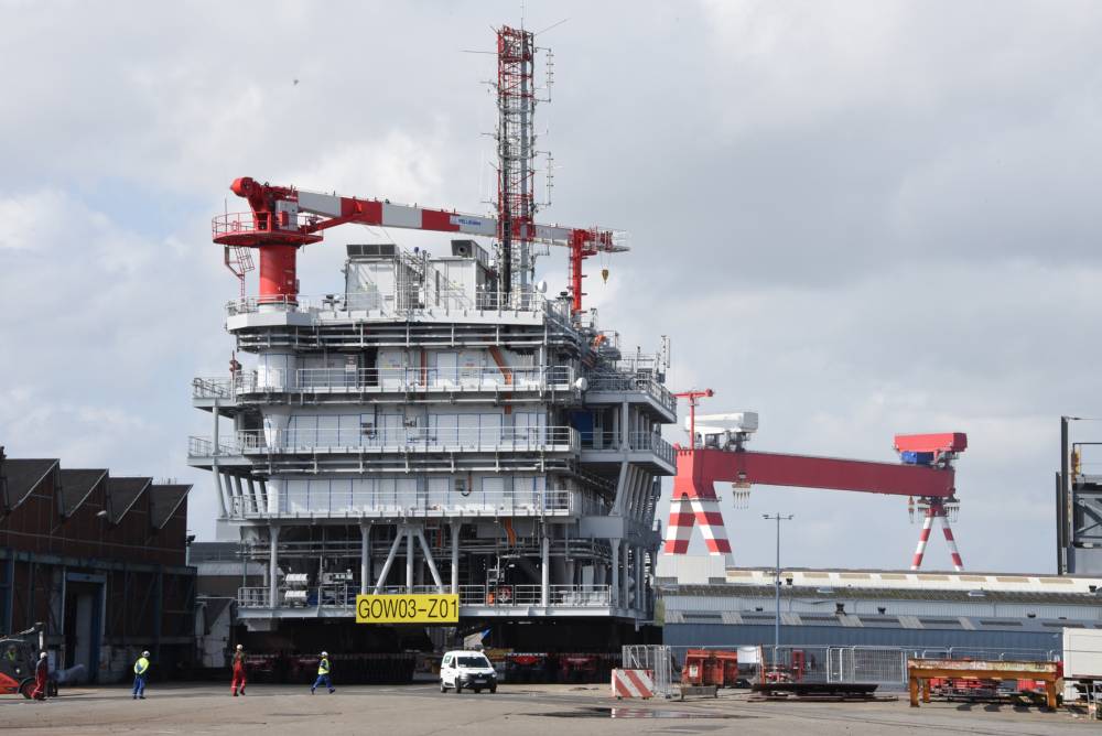 Les Chantiers de l’Atlantique livrent la sous-station du parc Gode Wind ...