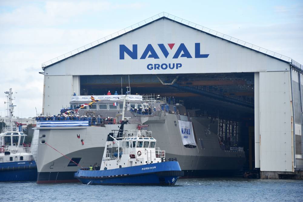 FDI : Naval Group met à l’eau la première frégate grecque à Lorient ...