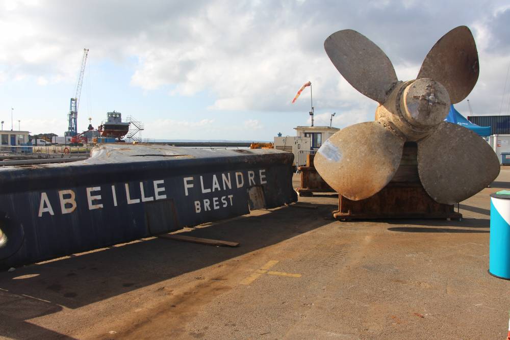 L’hélice du mythique remorqueur Abeille Flandre remise à la ville de ...