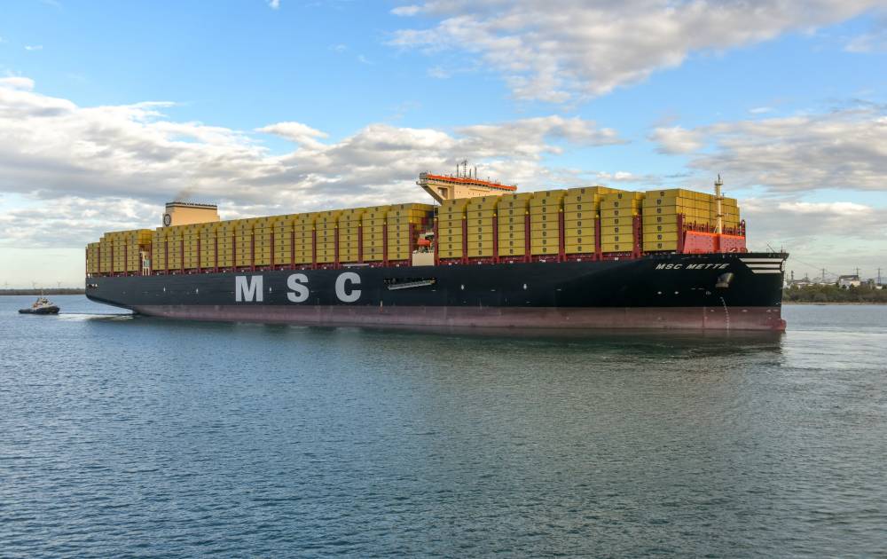 Le porte-conteneurs MSC Mette baptisé à Fos | Mer et Marine