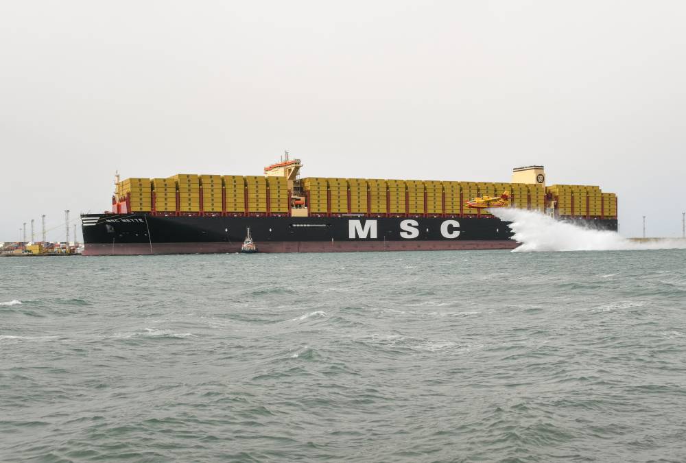 Le porte-conteneurs MSC Mette baptisé à Fos | Mer et Marine