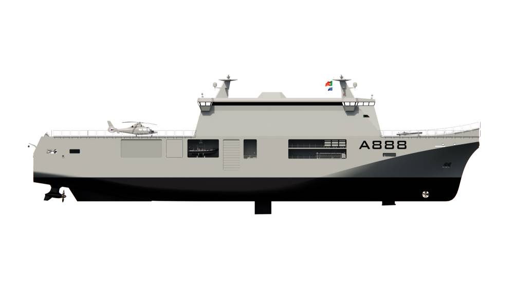 Damen va réaliser le futur bâtiment multifonctions de la marine ...