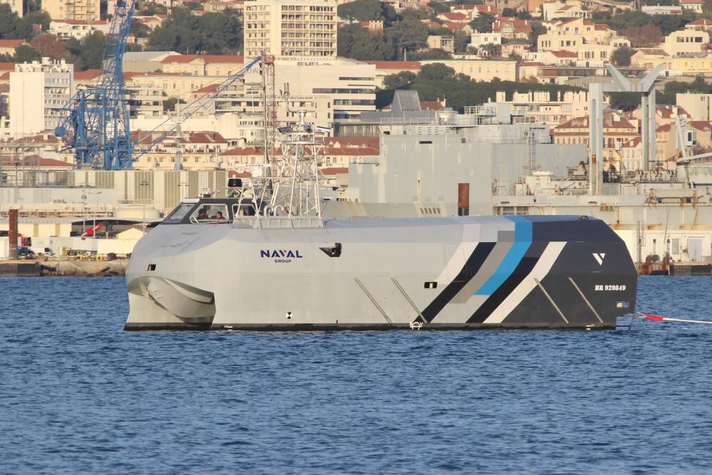 Le drone Sterenn Du aux couleurs de Naval Group | Mer et Marine