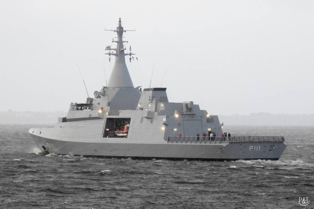 Naval Group : la seconde corvette émiratie poursuit ses essais au large de Lorient | Mer et Marine