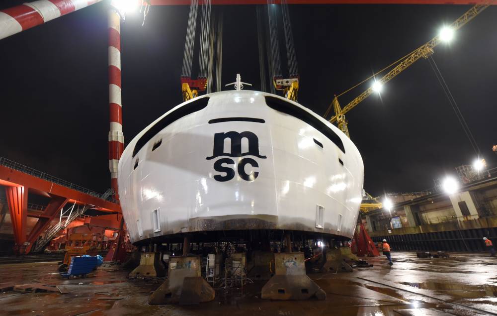 A Saint-Nazaire, l’assemblage du paquebot MSC World America va bon ...