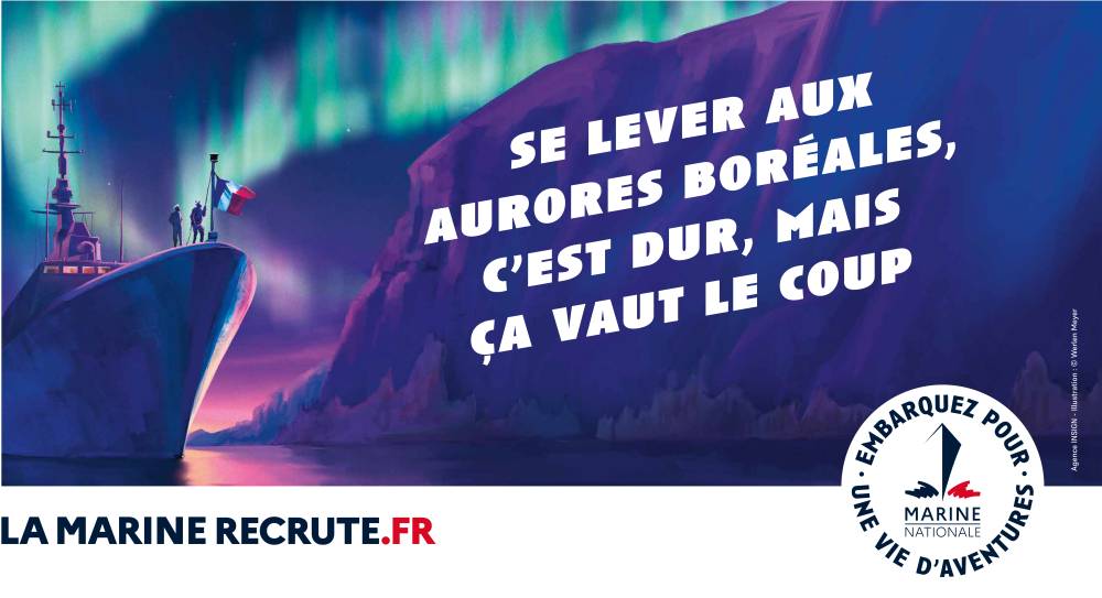 Pour sa nouvelle campagne de recrutement, la Marine nationale mise sur ...