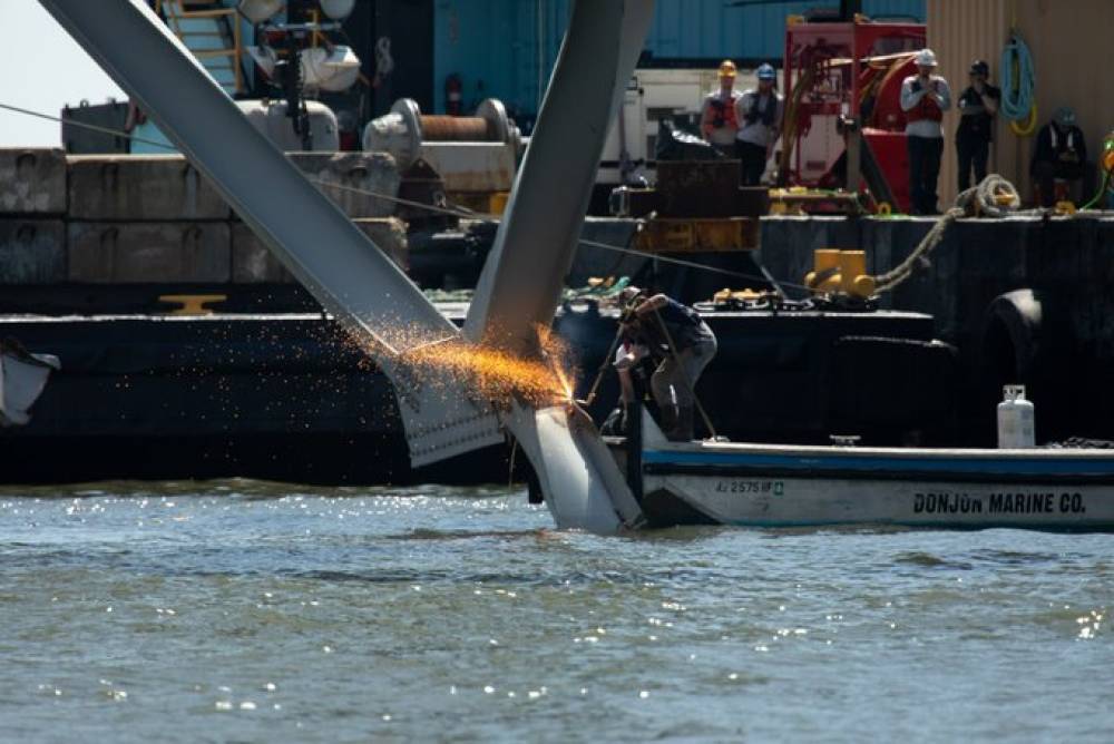 Baltimore : les travaux se poursuivent et l'avarie commune est déclarée ...