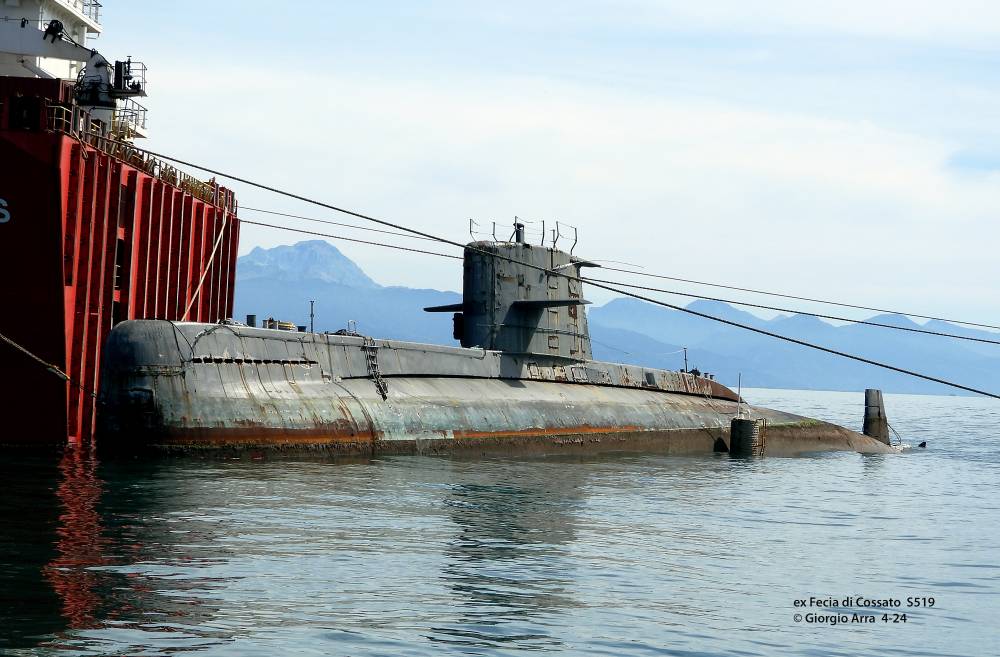 Le Seaway Albatross convoie trois anciens sous-marins italiens vers la ...