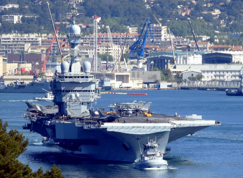 Des frégates portugaise et italienne dans le groupe aéronaval français ...