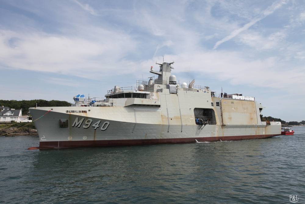 Concarneau: le chasseur de mines belge Oostende débute ses essais mer ...