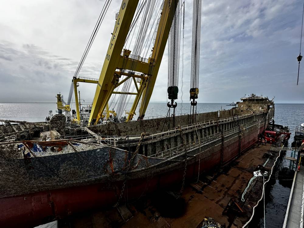 Mer du Nord : la coque du Verity, victime d'une dramatique collision ...