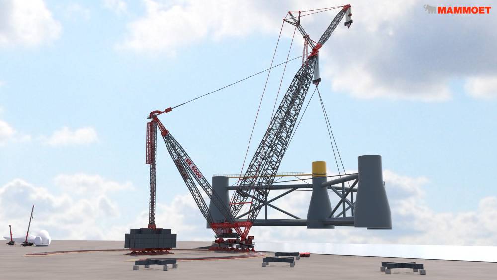 Mammoet lance sa grue géante SK6000 | Mer et Marine