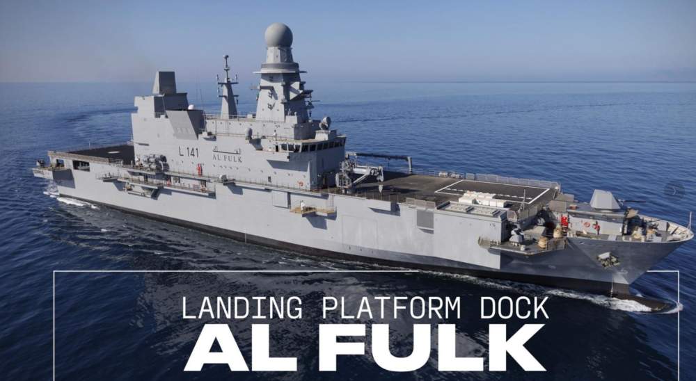 Fincantieri livre le bâtiment de projection Al Fulk à la marine qatarie ...