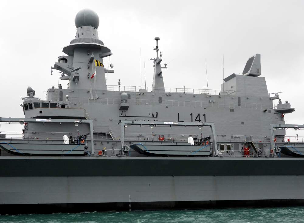 Le bâtiment de projection Al Fulk reprend la mer sous pavillon qatari | Mer et Marine