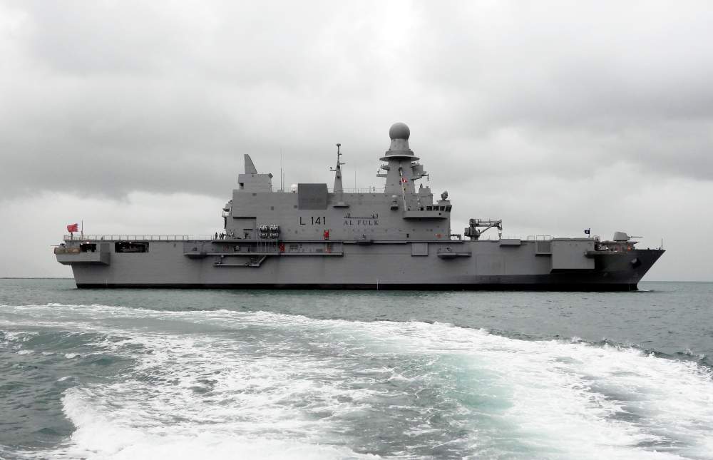 Le bâtiment de projection Al Fulk reprend la mer sous pavillon qatari | Mer et Marine