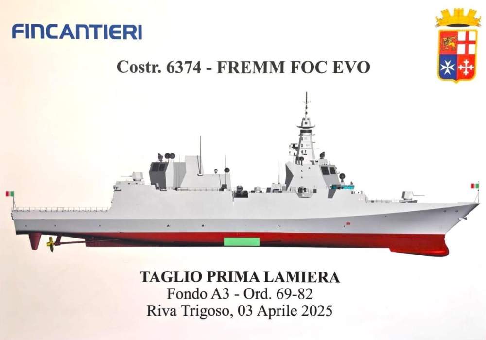 La construction de la première FREMM EVO de la marine italienne a ...