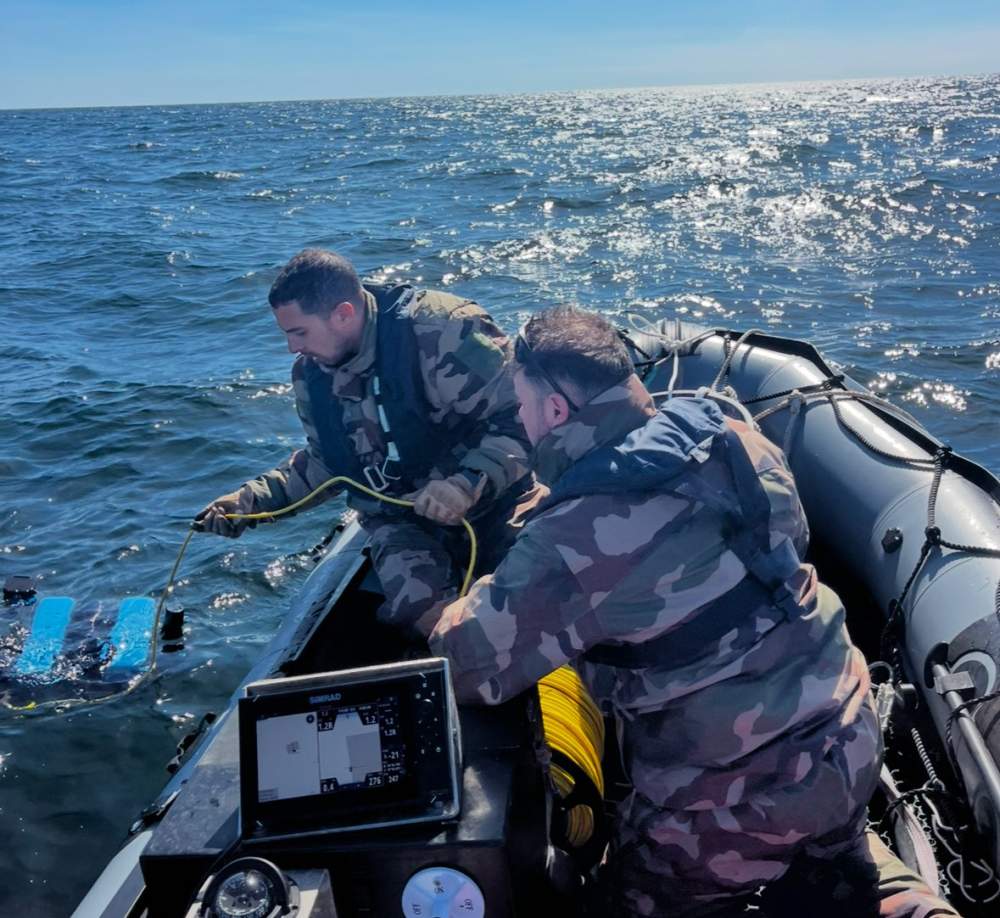 La Marine nationale a déployé en Baltique le BEGM Thétis avec un drone ...