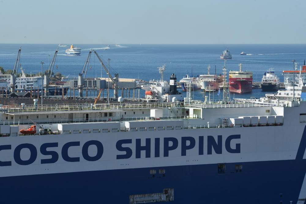 Le tout nouveau roulier de Cosco Shipping a fait son voyage inaugural ...