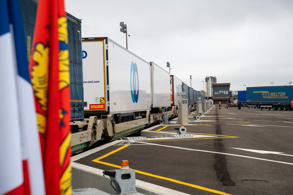 Inauguration du terminal de Ferroutage du port de Cherbourg et de l ...