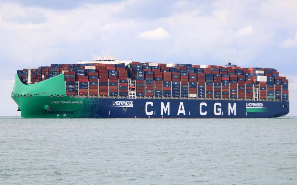 Au tour du CMA CGM Palais Royal de revenir en Europe équipé d'un déflecteur de vent | Mer et Marine