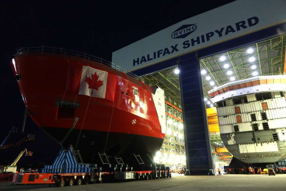 Irving achève l’assemblage du premier patrouilleur arctique de la Garde ...