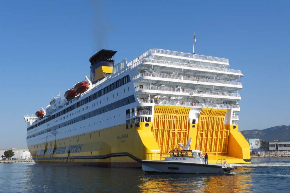 Corsica Ferries : le nouveau Mega Serena est arrivé à Toulon | Mer et ...