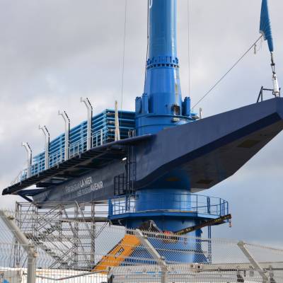 Saint-Nazaire : la voile Solid Sail prête à être déployée | Mer et Marine