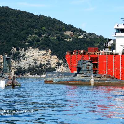 Le Seaway Albatross convoie trois anciens sous-marins italiens vers la ...